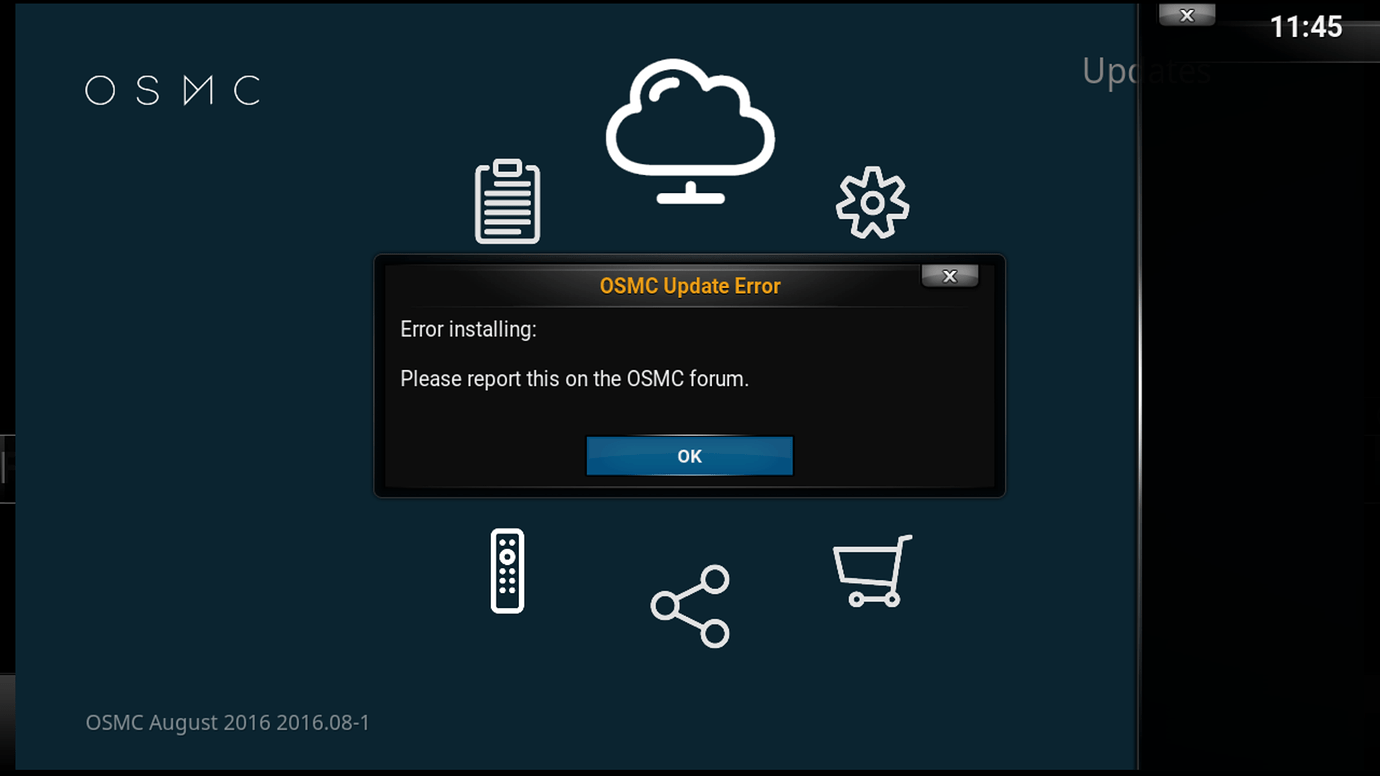 Kodi Update Error Help And Support Osmc Forums